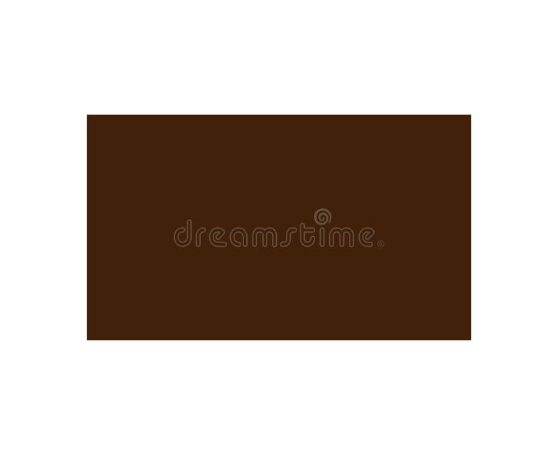 Rectangle Shape Symbol Brown Graphic Design Element Vector Stock ...