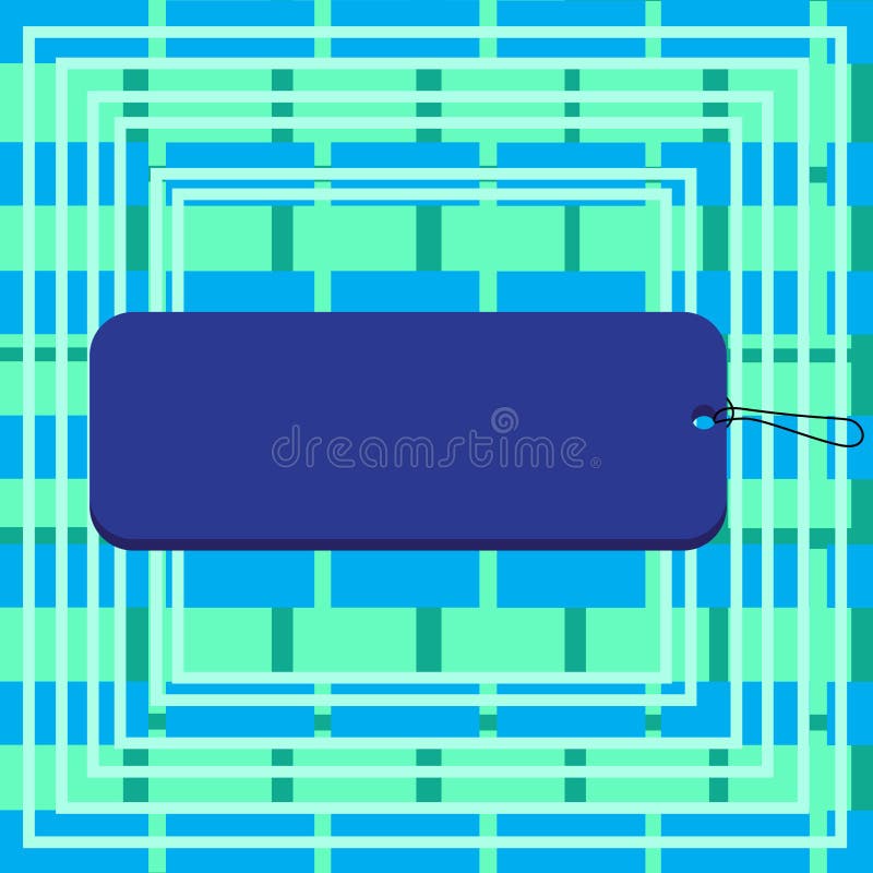 Rectangle Shaped Empty Colored Label Attached by Black String in Right ...