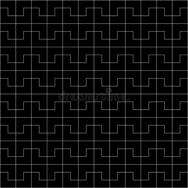 Black Geometric Pattern Background. Stock Illustration - Illustration ...