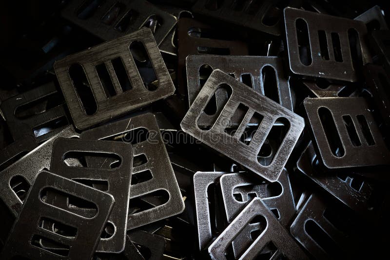 Rectangle Steel Details with Cutoffs Pile As Background Stock Image ...