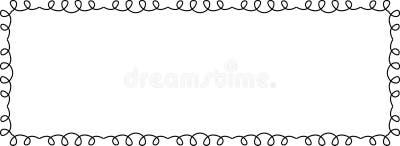 Rectangle Stitch Border Frame Stock Vector - Illustration of empty ...