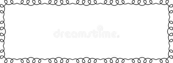 Rectangle Stitch Border Frame Stock Illustration - Illustration of ...