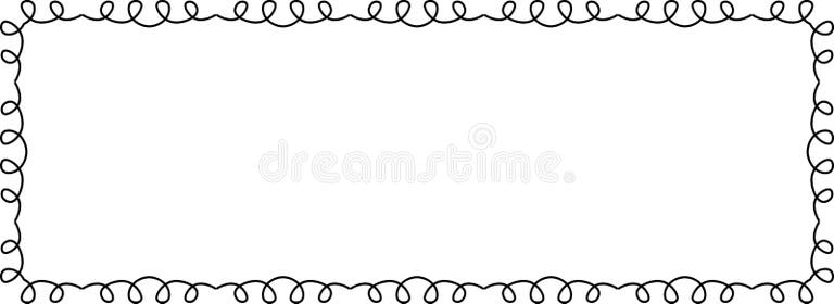 Rectangle Stitch Border Frame Stock Vector - Illustration of empty ...