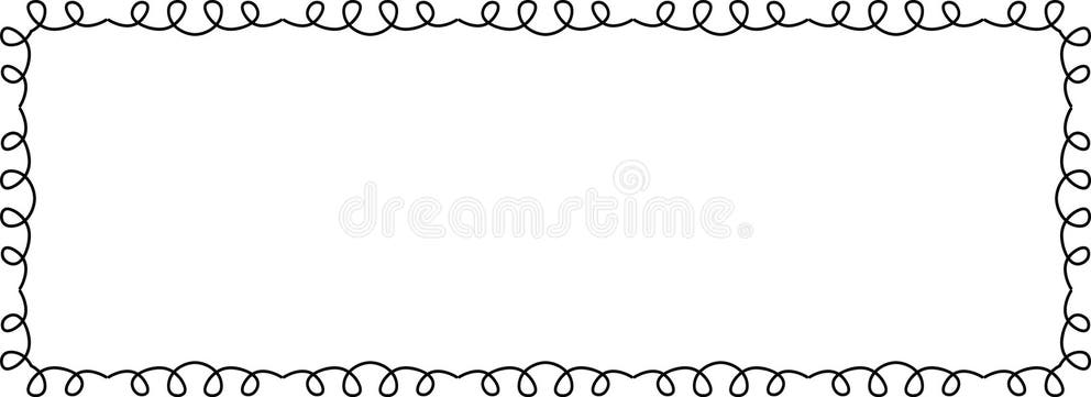 Rectangle Stitch Border Frame Stock Vector - Illustration of empty ...