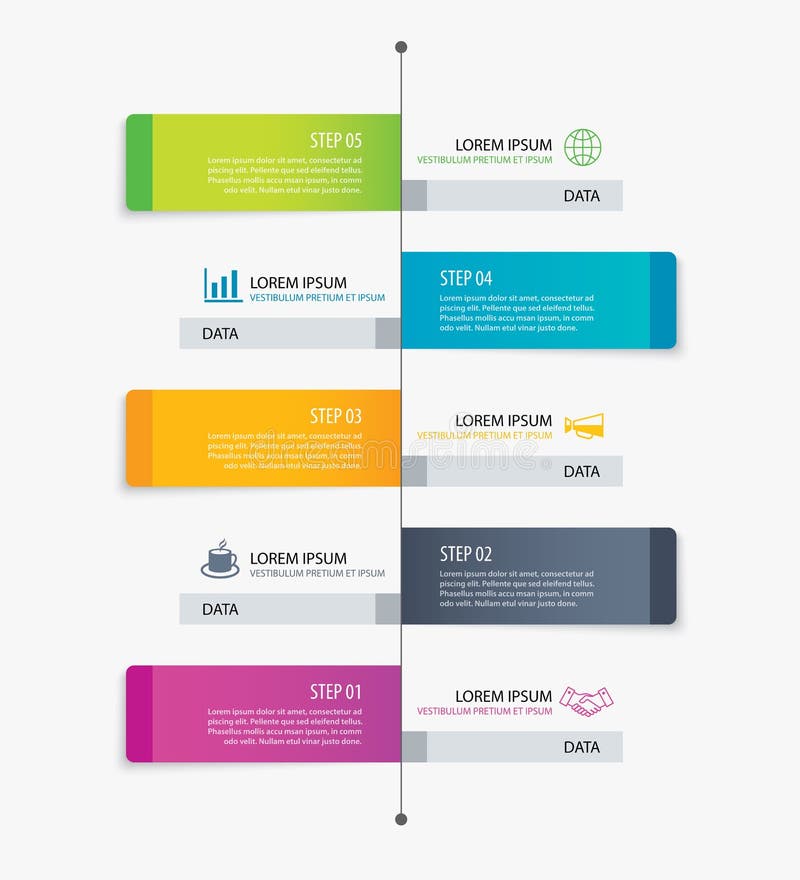 Paper tab infographic stock vector. Illustration of label - 47157343