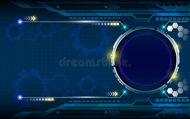 Gear Abstract Technology Background Template Stock Vector ...
