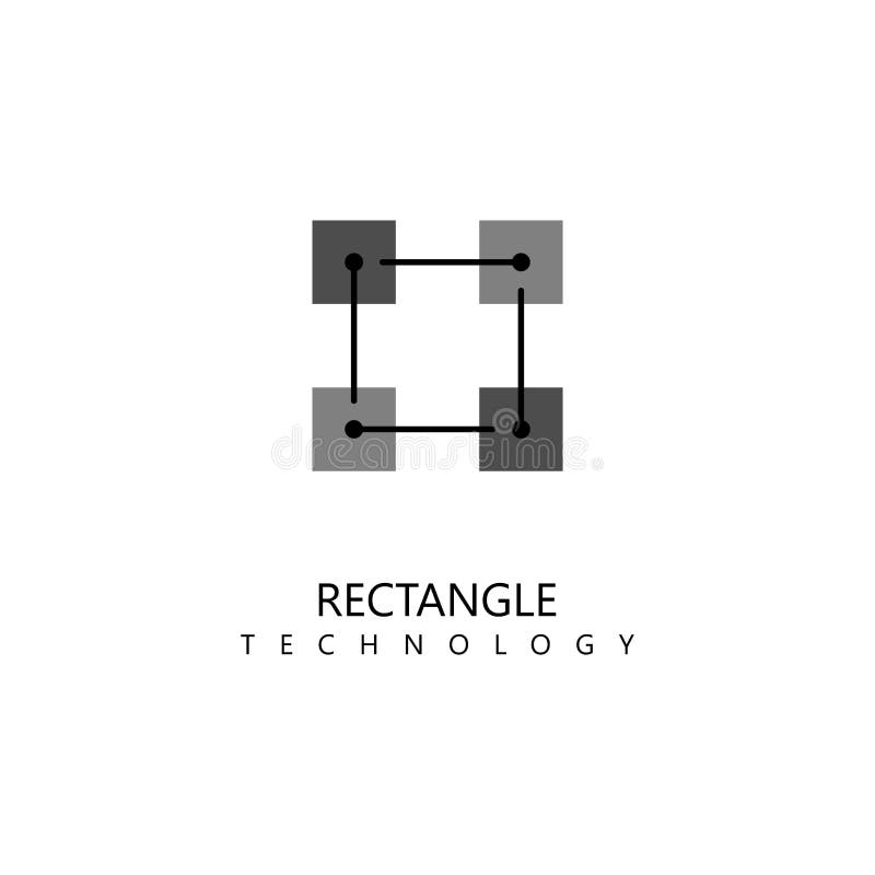 Rectangle Technology Icon. Trendy Flat Vector Rectangle Technology Icon ...