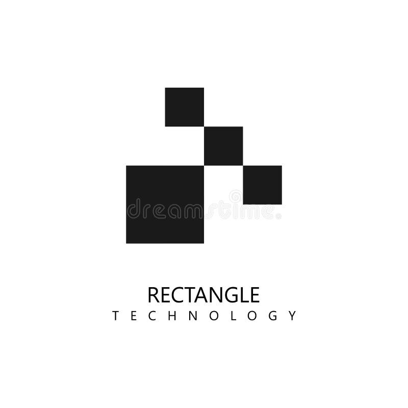 Rectangle Technology Icon. Trendy Flat Vector Rectangle Technology Icon ...