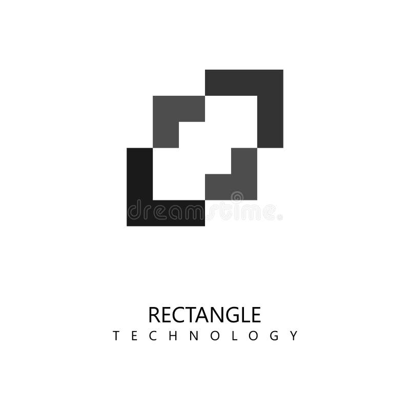 Rectangle Technology Icon. Trendy Flat Vector Rectangle Technology Icon ...