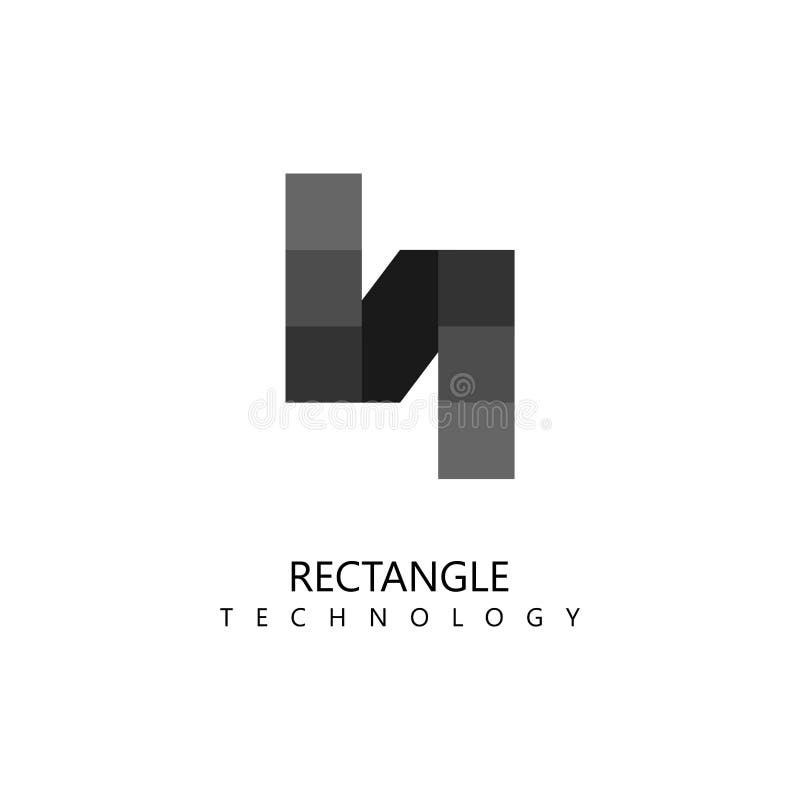 Rectangle Technology Icon. Trendy Flat Vector Rectangle Technology Icon ...