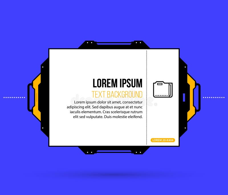 Rectangle Text Background with Hi-tech Elements in Geometric Industrial ...