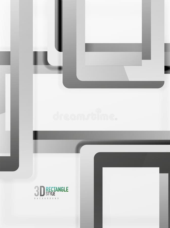 Rectangle Tube Elements, Vector Background Stock Vector - Illustration ...
