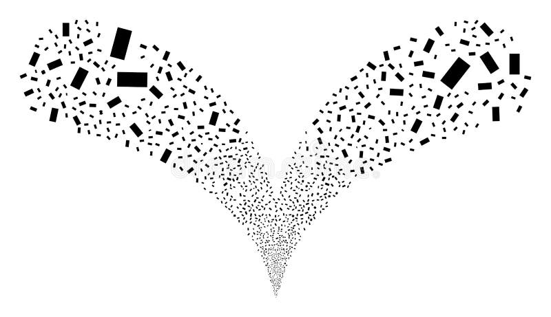 Rectangle Twice Firework Stream Stock Vector - Illustration of ...