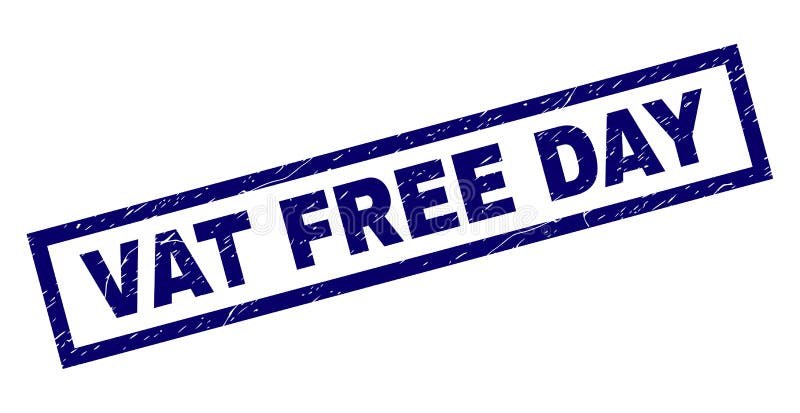 Rectangle Grunge VAT FREE DAY Stamp Stock Vector - Illustration of ...