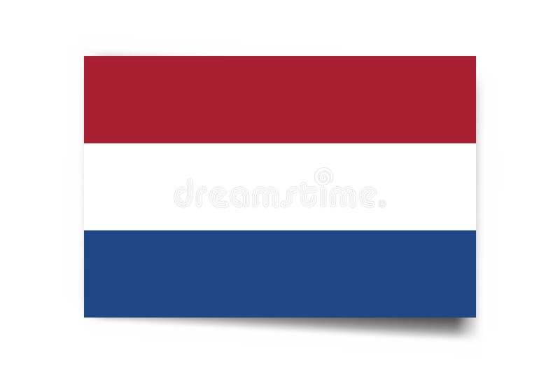 Rectangle Vector Flag of Netherlands Stock Vector - Illustration of ...