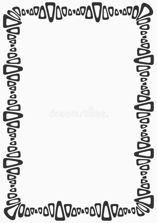 Rectangle Vector Frame, Border of Geometric Elements, Triangles with ...