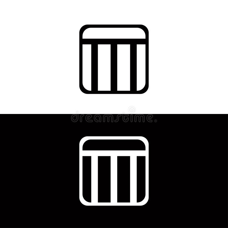 Rectangle Vector Logo Template Design Stock Vector - Illustration of ...