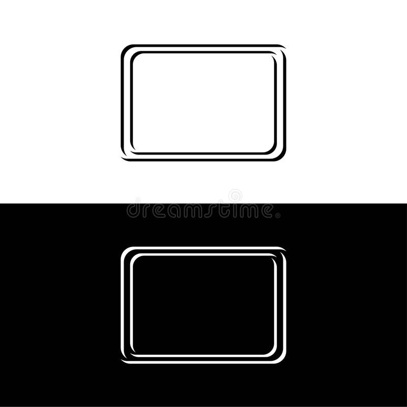 Rectangle Vector Logo Template Design Stock Vector - Illustration of ...