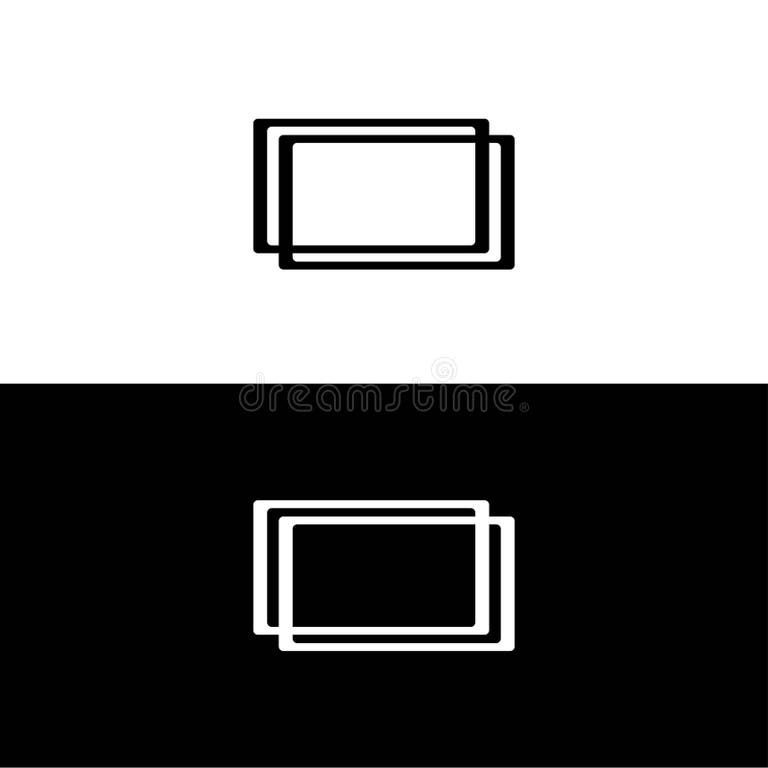 Rectangle Vector Logo Template Design Stock Vector - Illustration of ...