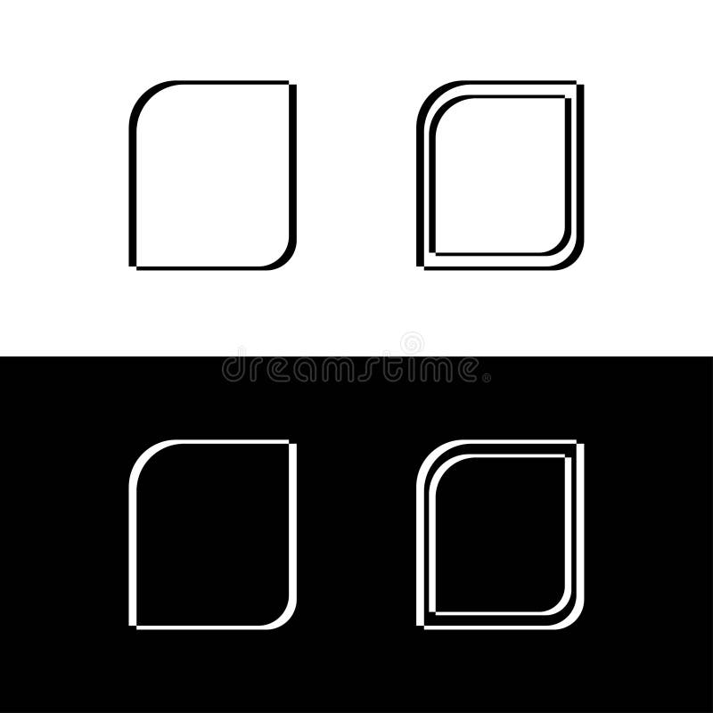 Rectangle Vector Logo Template Design Stock Vector - Illustration of ...
