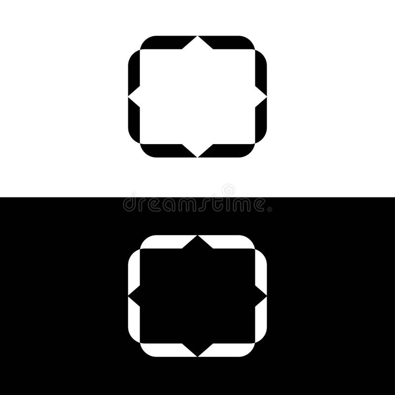 Rectangle Vector Logo Template Design Stock Vector - Illustration of ...