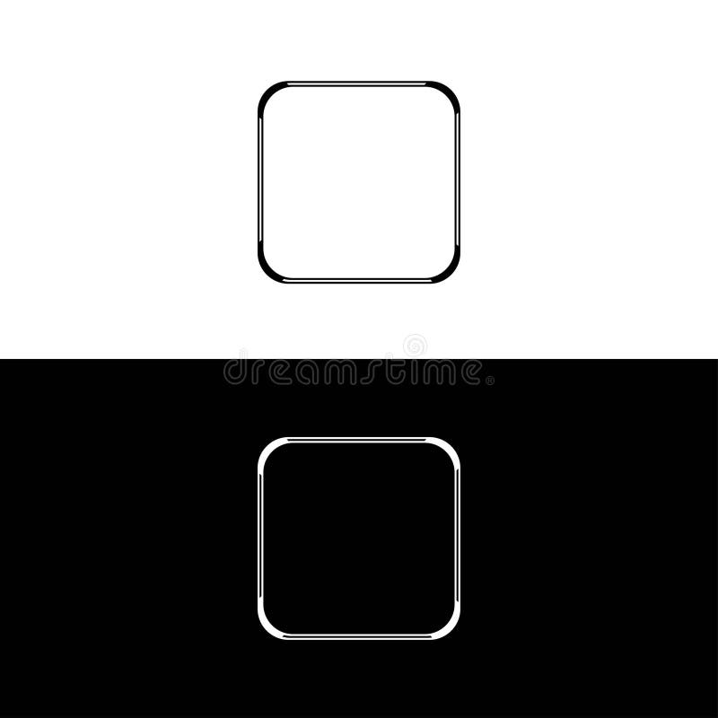 Rectangle Vector Logo Template Design Stock Vector - Illustration of ...