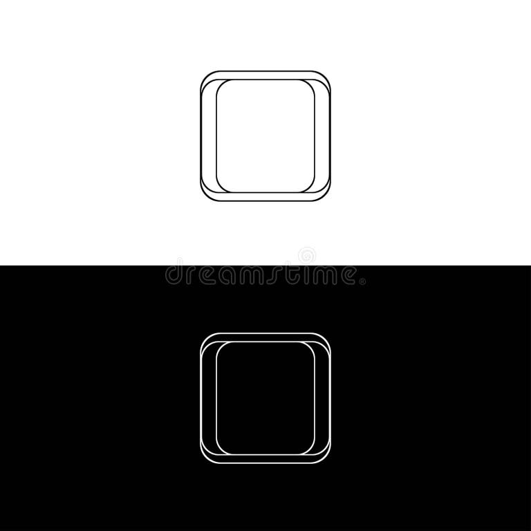 Rectangle Vector Logo Template Design Stock Vector - Illustration of ...