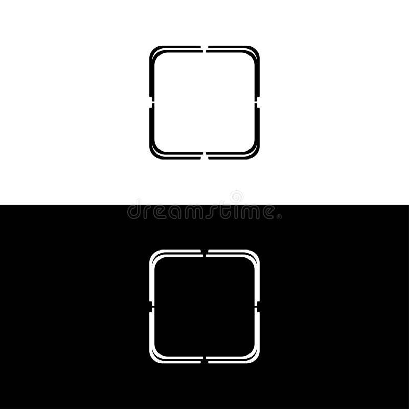 Rectangle Vector Logo Template Design Stock Vector - Illustration of ...