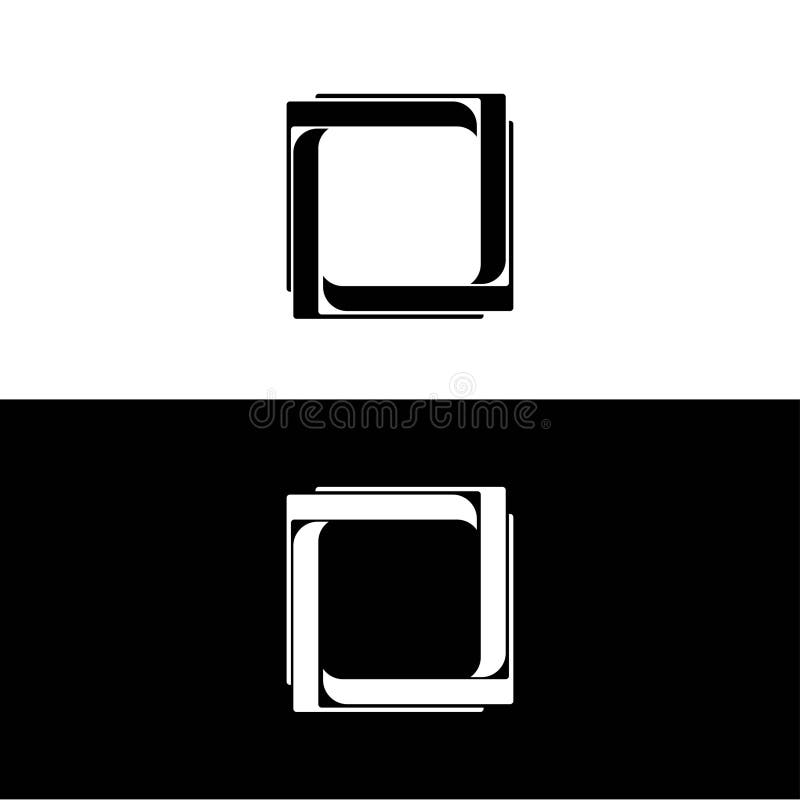 Rectangle Vector Logo Template Design Stock Vector - Illustration of ...