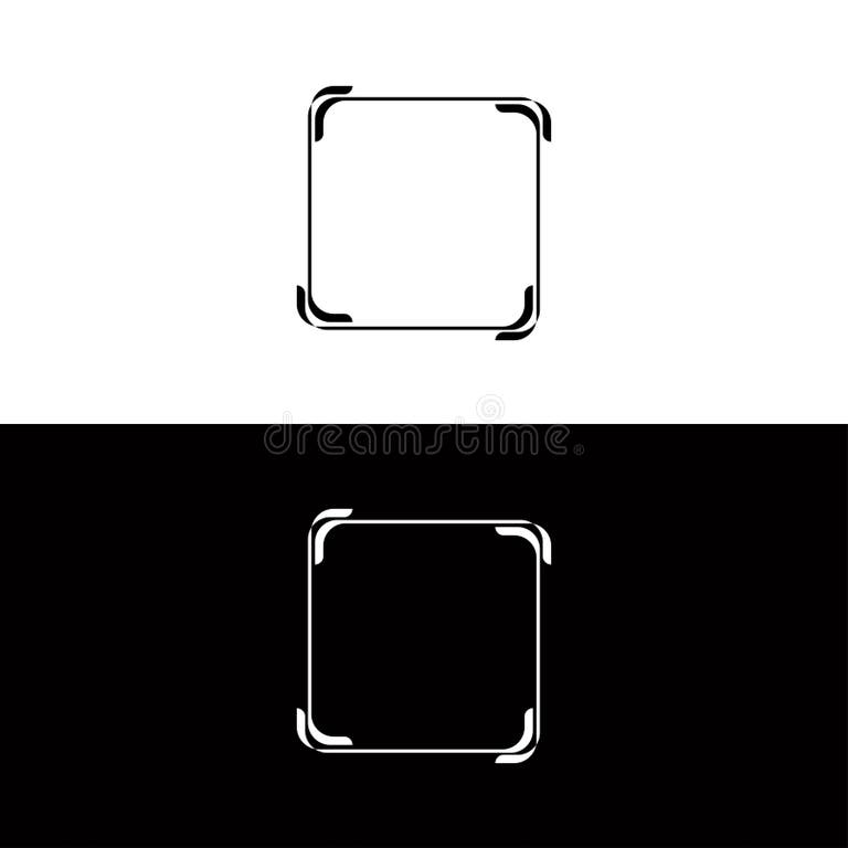 Rectangle Vector Logo Template Design Stock Vector - Illustration of ...