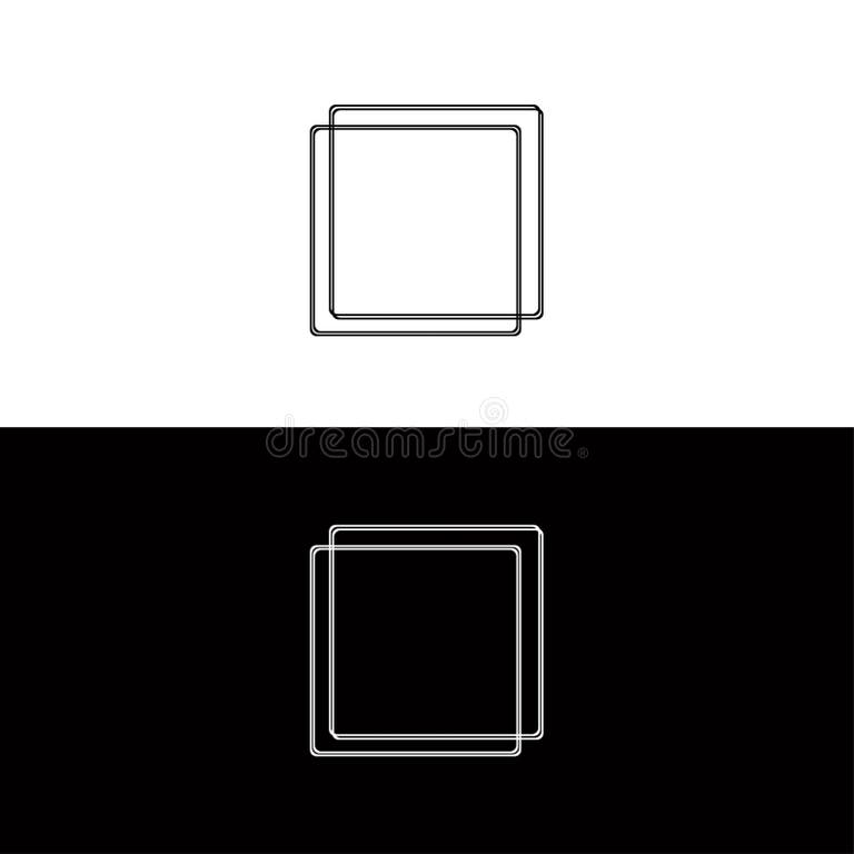 Rectangle Vector Logo Template Design Stock Vector - Illustration of ...