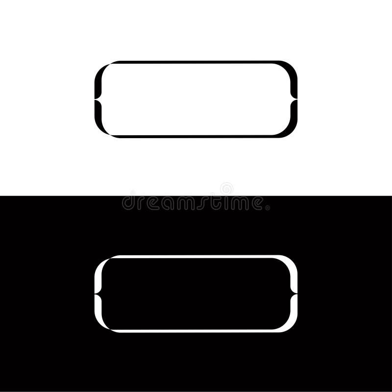 Rectangle Vector Logo Template Design Stock Vector - Illustration of ...