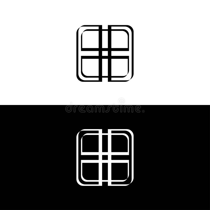 Rectangle Vector Logo Template Stock Vector - Illustration of artistic ...