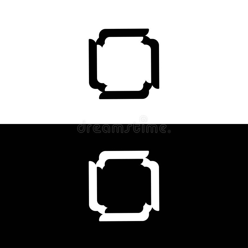 Rectangle Vector Logo Template Stock Vector - Illustration of community ...