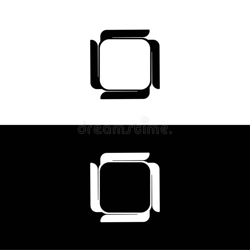 Rectangle Vector Logo Template Stock Vector - Illustration of ...