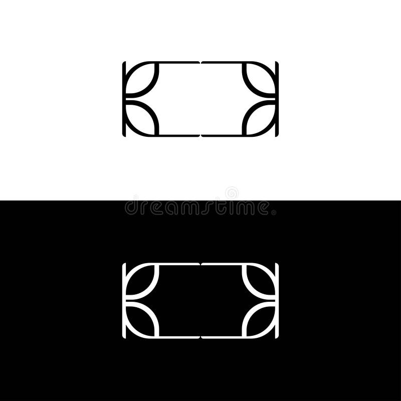 Rectangle Vector Logo Template Design Stock Vector - Illustration of ...