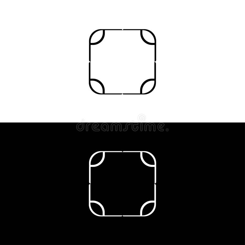 Rectangle Vector Logo Template Design Stock Vector - Illustration of ...