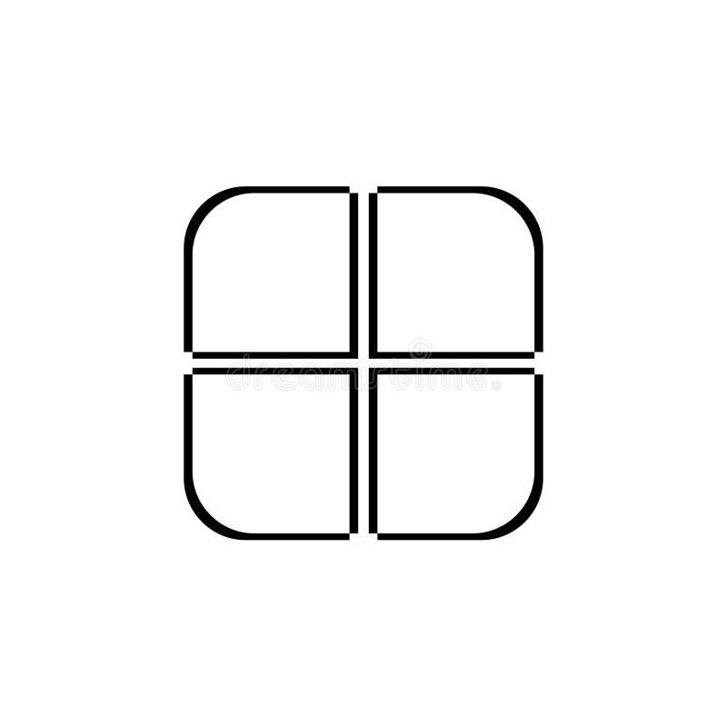 Rectangle Vector Logo Template Design Stock Vector - Illustration of ...