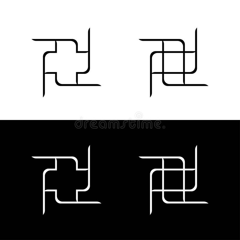 Rectangle Vector Logo Template Design Stock Vector - Illustration of ...