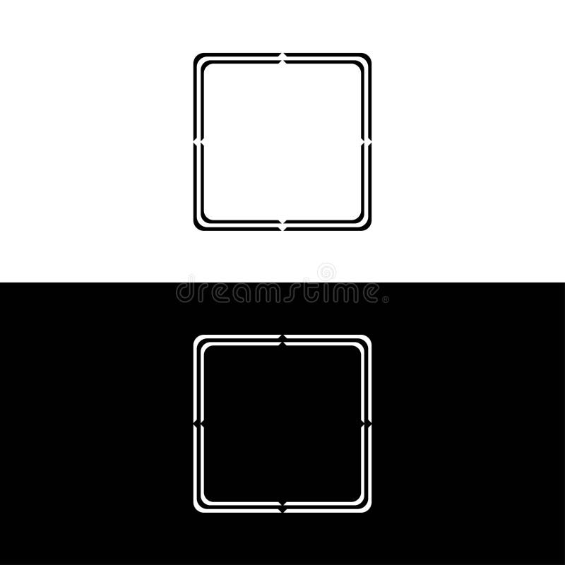 Rectangle Vector Logo Template Design Stock Vector - Illustration of ...