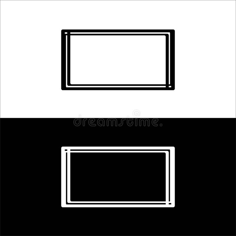 Rectangle Vector Logo Template Design Stock Vector - Illustration of ...