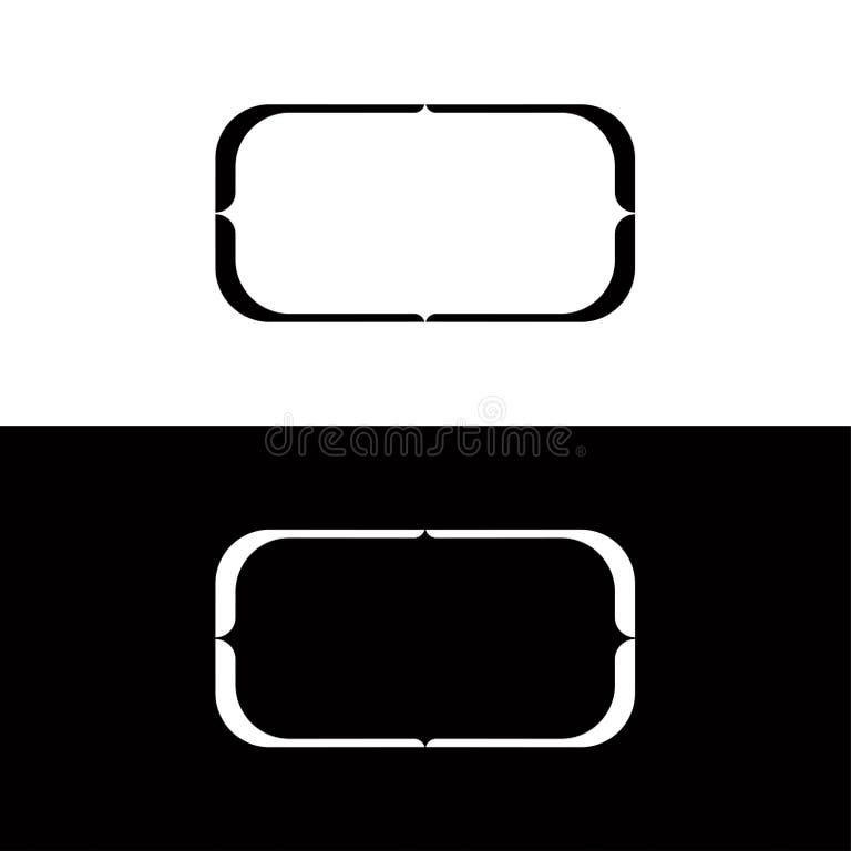 Rectangle Vector Logo Template Design Stock Vector - Illustration of ...
