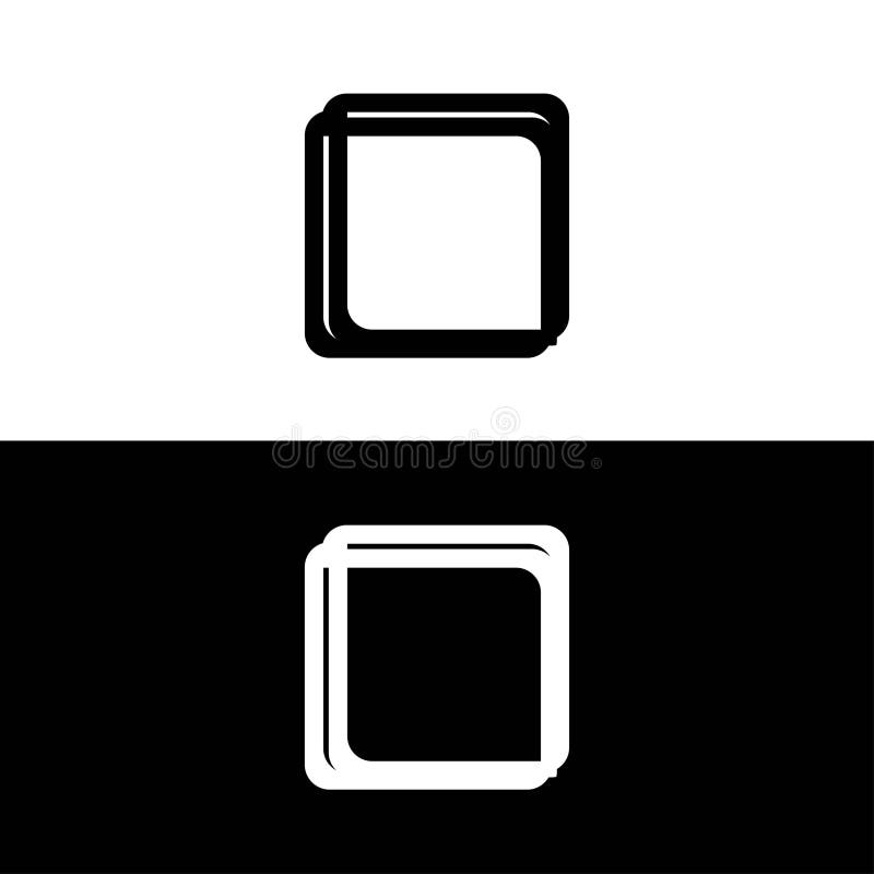 Rectangle Vector Logo Illustration Stock Illustration - Illustration of ...