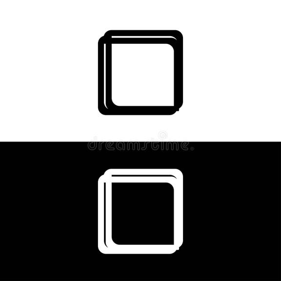 Rectangle Vector Logo Illustration Stock Illustration - Illustration of ...