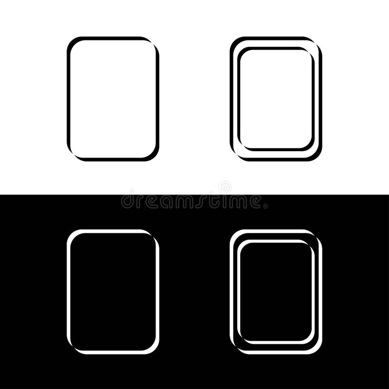Rectangle Vector Logo Template Illustration Stock Vector - Illustration ...
