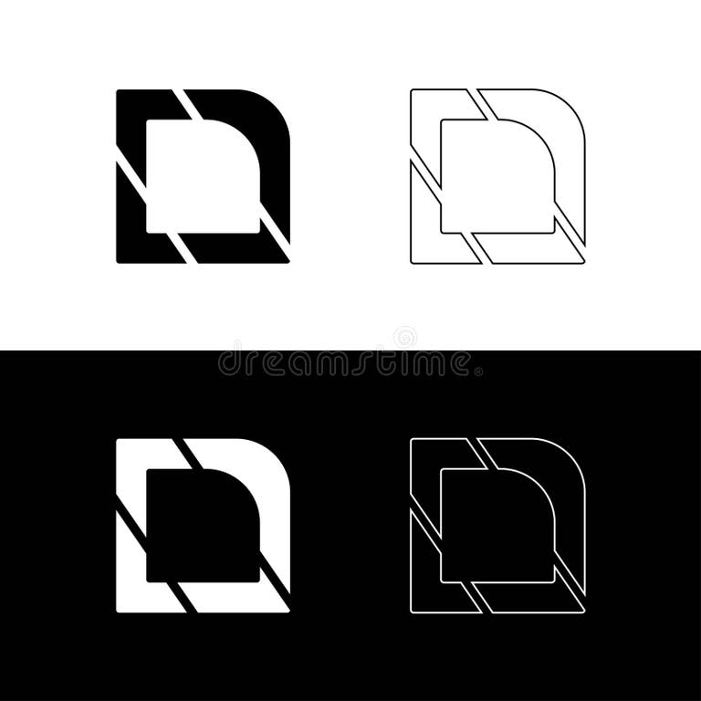 Rectangle Vector Logo Template Illustration Stock Vector - Illustration ...