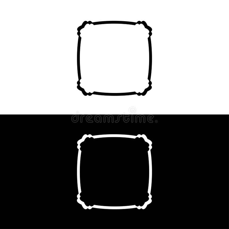 Rectangle Vector Logo Template Illustration Stock Vector - Illustration ...