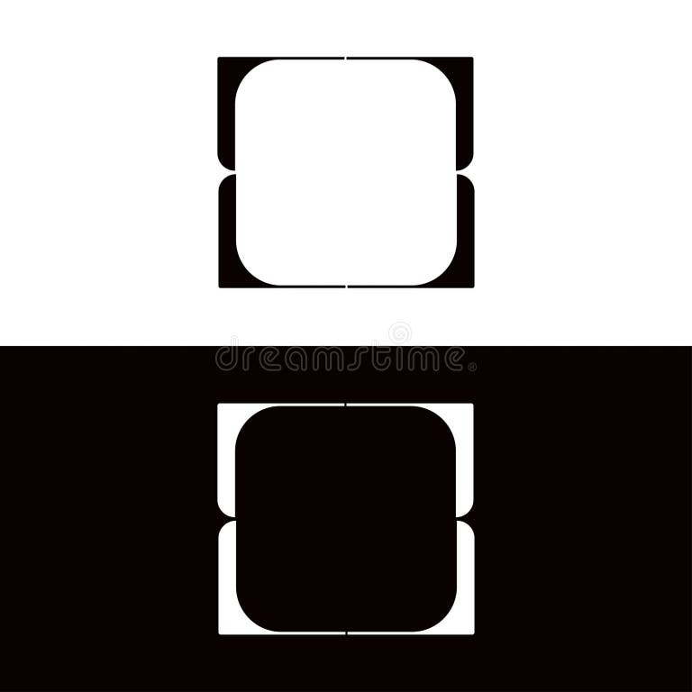 Rectangle Vector Logo Template Illustration Stock Vector - Illustration ...
