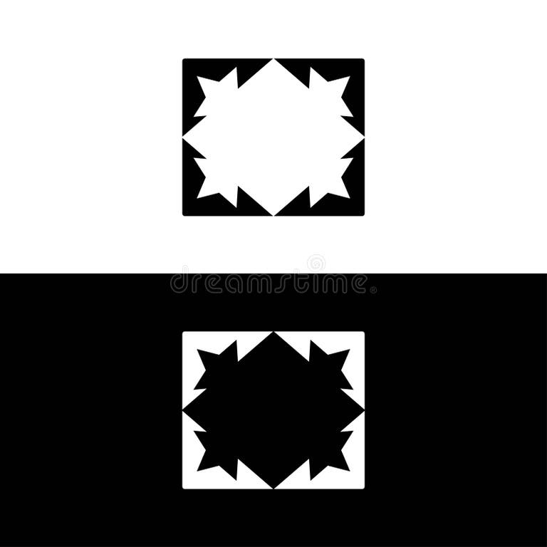 Rectangle Vector Logo Template Illustration Stock Vector - Illustration ...