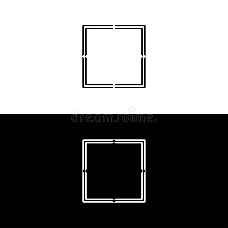 Rectangle Vector Logo Template Illustration Stock Vector - Illustration ...